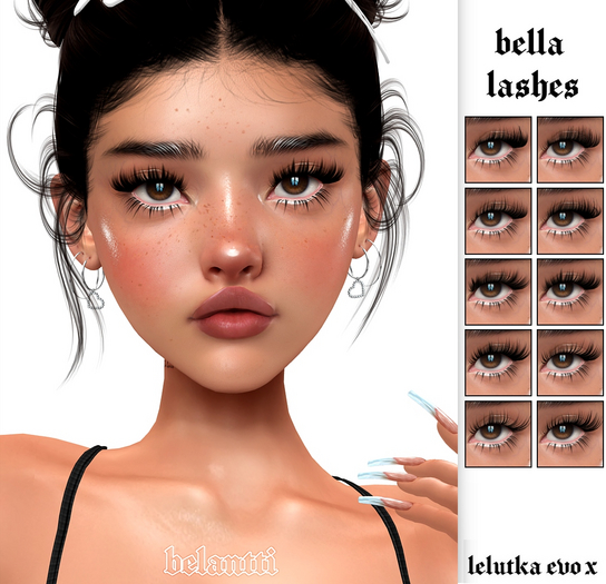 Second Life Marketplace - [Belantti] Bella Lashes | Lelutka Evo x
